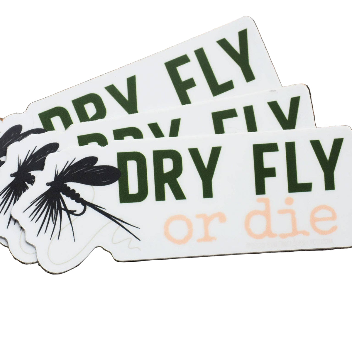 Sticker - 'Dry Fly or Die' – Cross Current Outfitters
