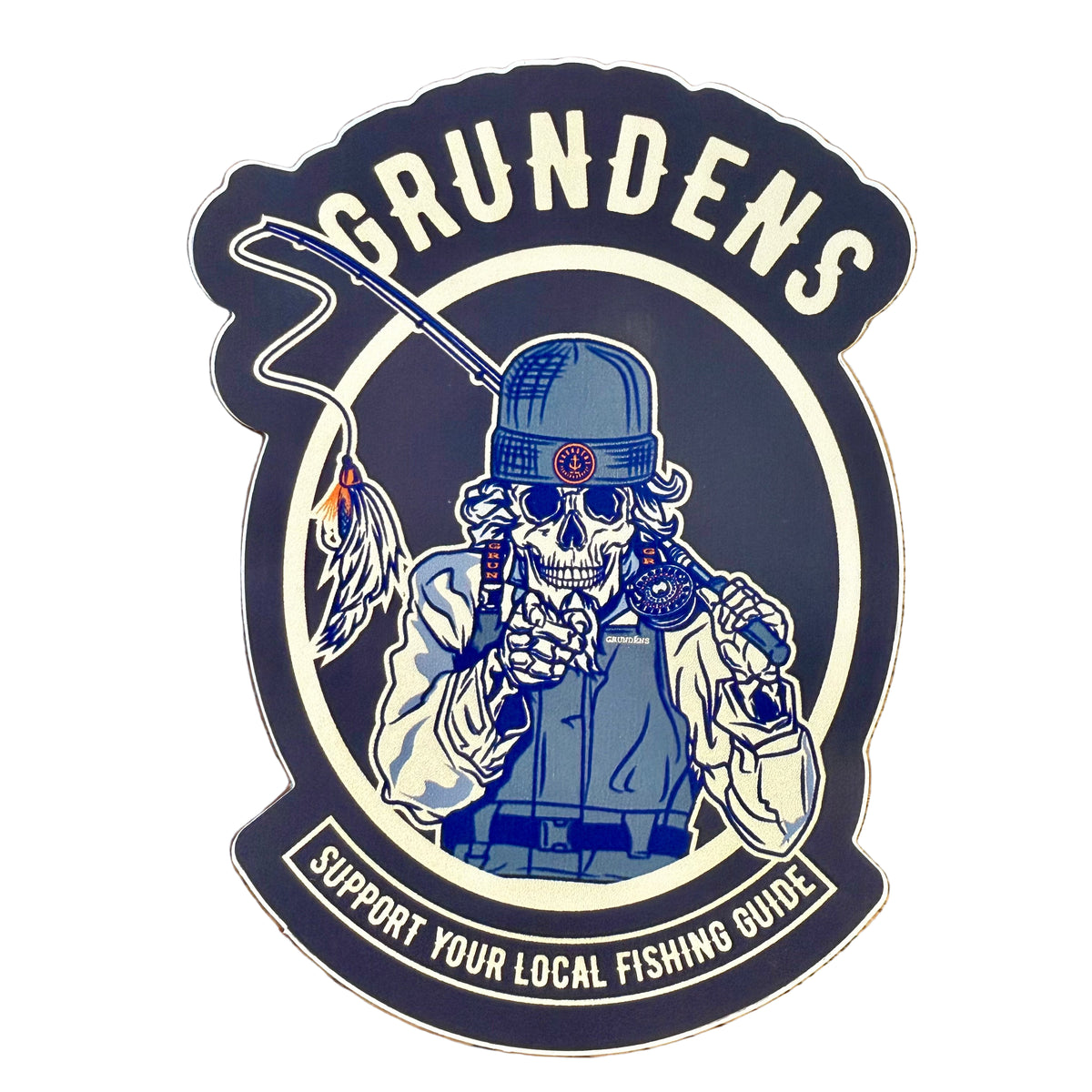 Sticker - "Support Your Local Fishing Guide" – Cross Current Outfitters